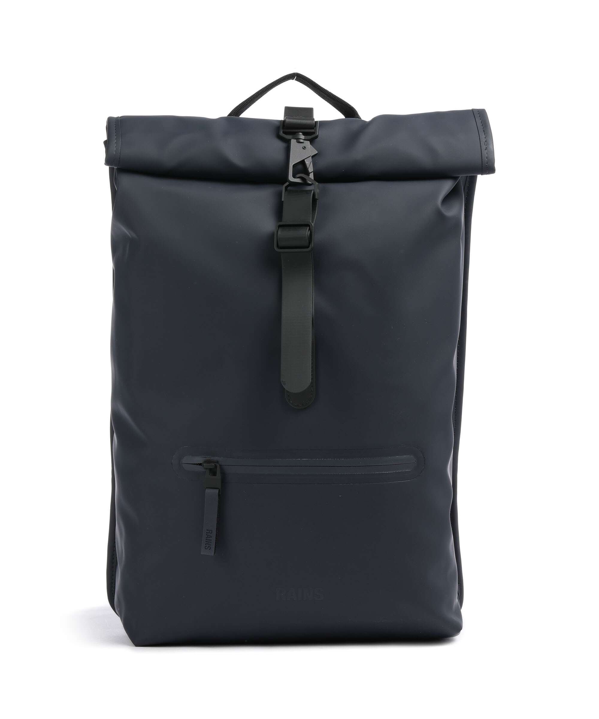 Rains Rolltop Rucksack 16″ Polyurethane, Polyester navy - RAINS-13320 ...