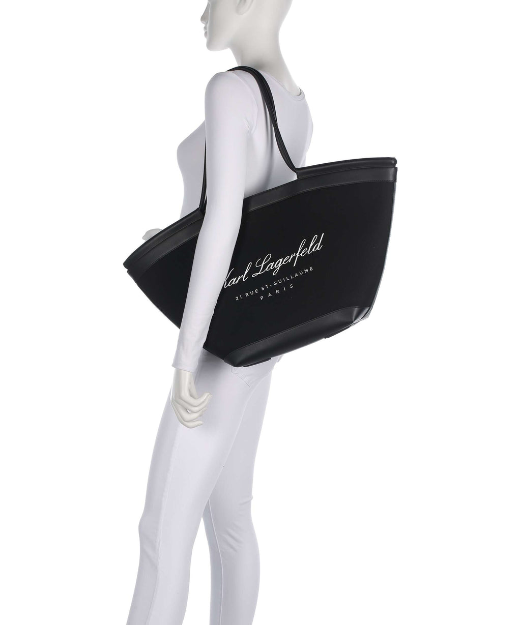 Karl Lagerfeld K/Hotel Karl Large Tote bag canvas black - B1W46069-999 ...